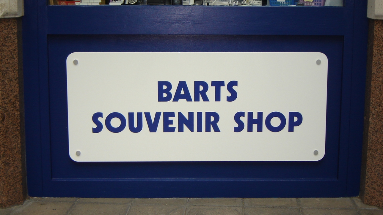 Acrylic Sign for St. Barts Hospital, London - Ruislip Signs and Graphics